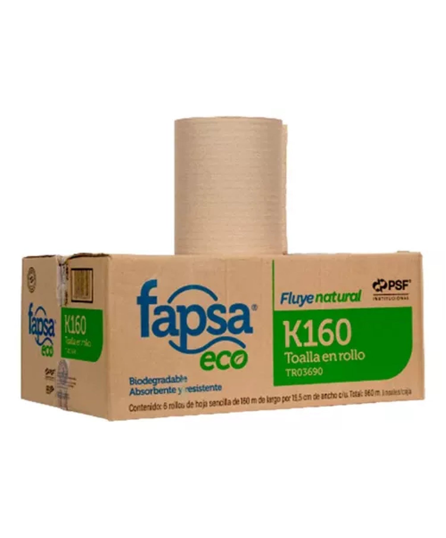 TOALLA DE ROLLO CAFE FAPSA K160 CAJA C/6 – Suministros GAMA